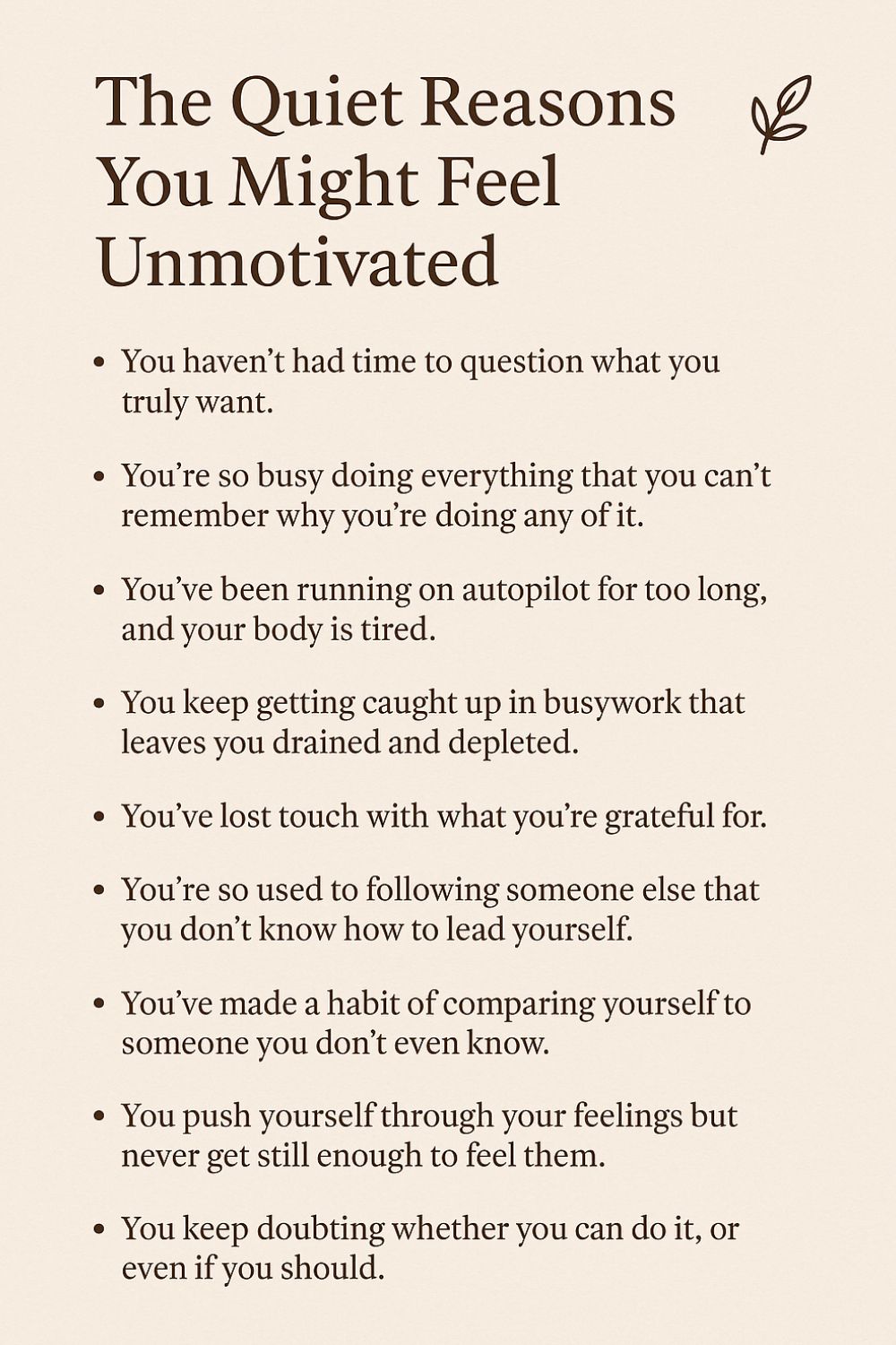 Unmotivated? Ask Yourself These 3 Things Before Giving Up! - Life Coach Hub