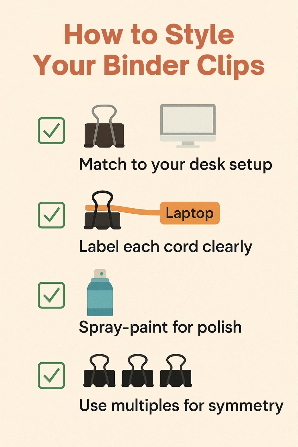 How to Use Binder Clips for DIY Desk Cable Management - Life Coach Hub